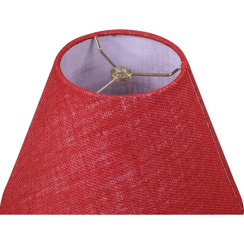 Aspen Creative Handsewn Scallop Dome Spider Fringe Lamp Shade/Off-White ...