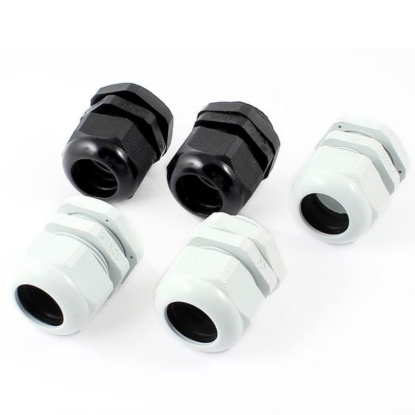 Unique Bargains 5 Pcs Waterproof Seal Cables Glands Joints PG25 White ...