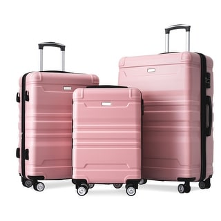 3-pcs Luggage Sets New Model Expandable ABS Hardshell Luggage ...