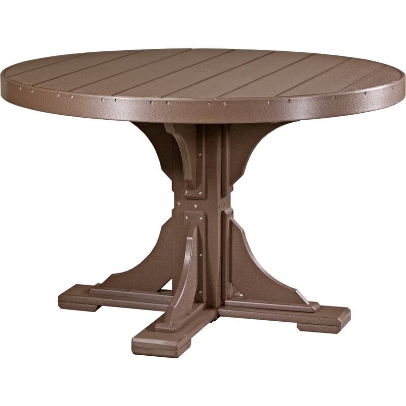 Poly Lumber Round Dining Table Set with Island Chairs - Overstock ...