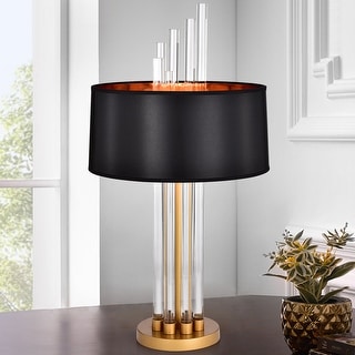 Trawbusaw Matte Gold with 1 Light Bulb Table Lamp - Bed Bath & Beyond ...