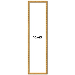 10x43 Frame Gold Real Wood Picture Frame Width 1 inches | Interior ...