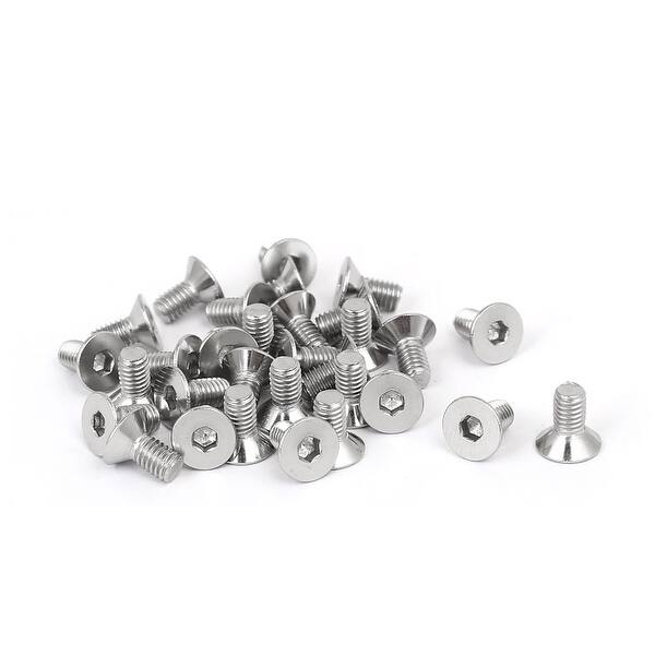 DIN7991 M3x6mm 316 Stainless Steel Flat Head Hex Socket Cap Screw Bolt ...