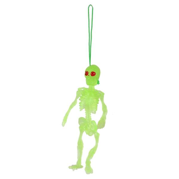 Realistic Soft Silicone Faux Awful Skeleton Toy Decor Pendant Green ...