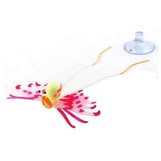 Aquarium Fish Tank Silicone Artificial Suction Cup Flying Snail Design ...