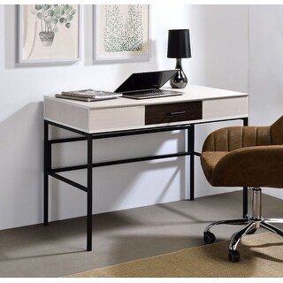 Spacious Writing Desk with Built-in USB Ports & Hinged Storage - Bed ...