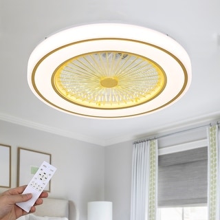 20In White Flush Mount Ceiling Fan with Dimmable Light Kit,6-Speed ...