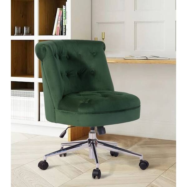 Homy Casa Glam Plush Velvet Task Chair - Bed Bath & Beyond - 33030389