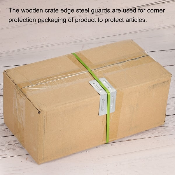 Wood Crate Edge Steel Guard, 2.36x2.36x1.77" L Shaped Edge Protector ...