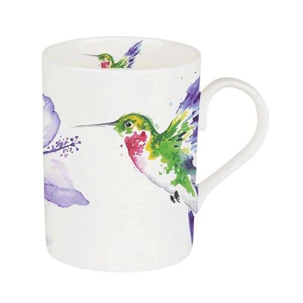 Roy Kirkham LUCY MUG - HUMMINGBIRD, Set of 6, Bone China Ceramic, Made ...