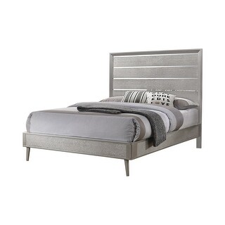 Panel Bed in Metallic Sterling - Bed Bath & Beyond - 35025271