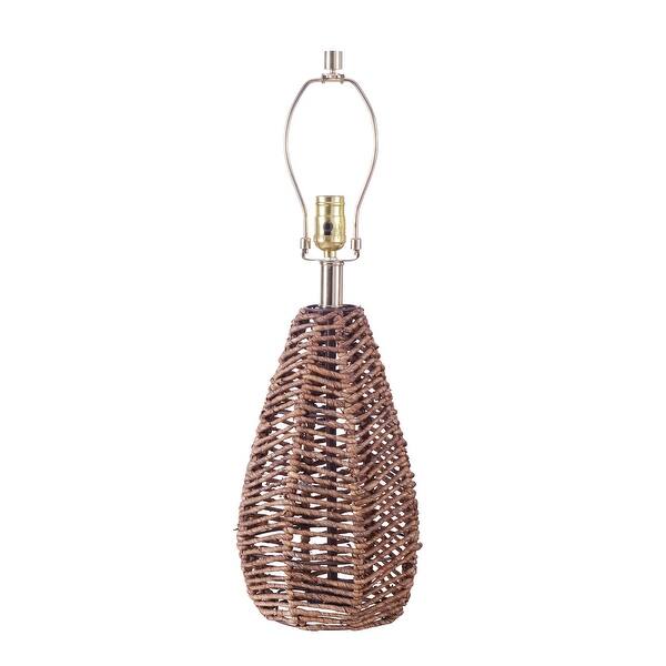 Bayne Natural Rattan Table Lamp - 14" x 25" - Bed Bath & Beyond - 32161684