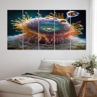 Designart "Macro Photography Of Marine Cells V" Marine Animals ...