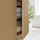 Vidalia Slatted 2-Door Oak Wooden Wardrobe Armoire - Bed Bath & Beyond ...