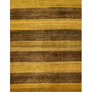 Ahgly Company Machine Washable Contemporary Saddle Brown Area Rugs - On ...