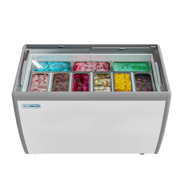 KoolMore 50 in. Gelato Dipping Cabinet Display Freezer with Sliding ...