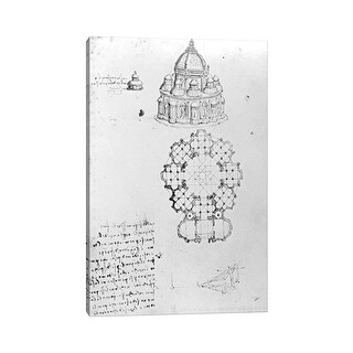 iCanvas "Centralised church, and maritime engineering, Fol. 5v from ...