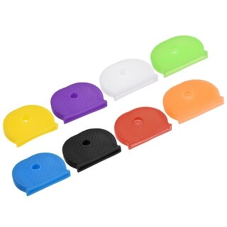 24Pcs Key Cap Cover Tags Keys Identifier Label ID Silicone, 8 Colors ...