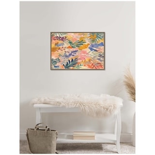 Kate and Laurel Sylvie Flower Market Framed Canvas by Amy Lighthall ...