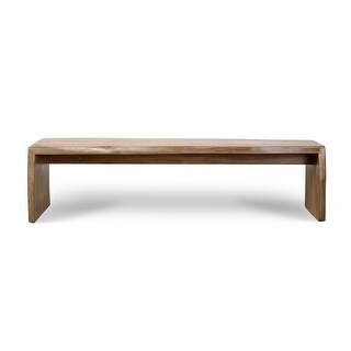 70 Inches Long Live Edge Natural Walnut Wood Bench (Approx13.7-16 ...