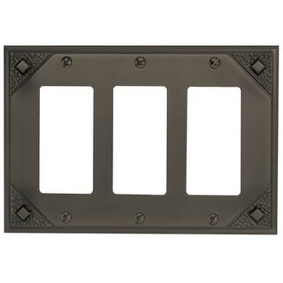 Atlas Homewares MCTR Craftsman Triple Rocker Switch Plate - Bed Bath ...