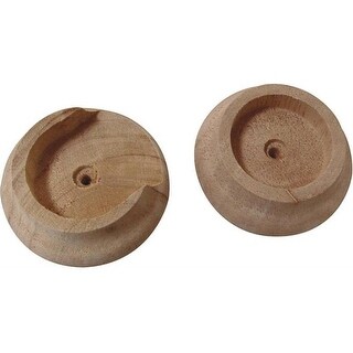 Prosource CL-P013L-PS Closet Pole Sockets, Natural Wood - Bed Bath ...