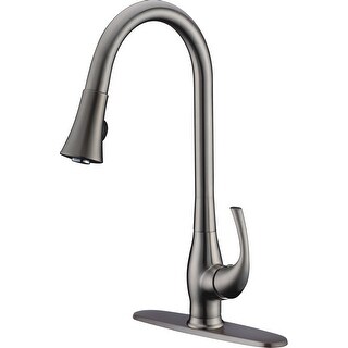 CMI Grand Single Handle Pull-Down Kitchen Faucet - Bed Bath & Beyond ...