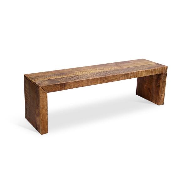 Handmade Timbergirl Solid Mango Wood Bench (India) - 60" - Bed Bath ...