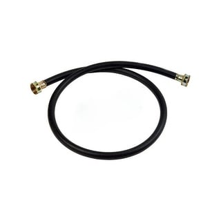5 in. Black Unique Rubber Washing Machine Fill Hose - Bed Bath & Beyond ...