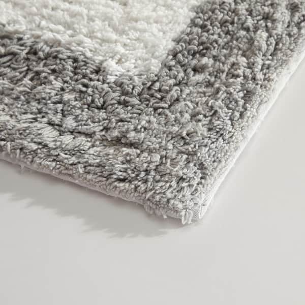 Chic Home Laudine 2-Piece 100% Cotton Bathroom Rug Set, Plush Two-Tone ...
