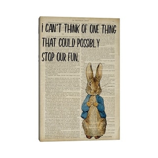 iCanvas "Peter Rabbit I Can't Think Of One Thing That Could Possibly ...