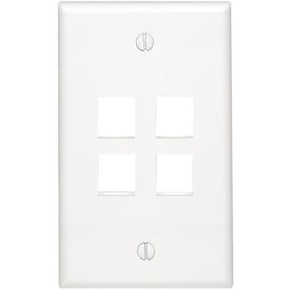 Leviton 4-Port Wall Plate C42-41080-4WP Unit: EACH - Bed Bath & Beyond ...