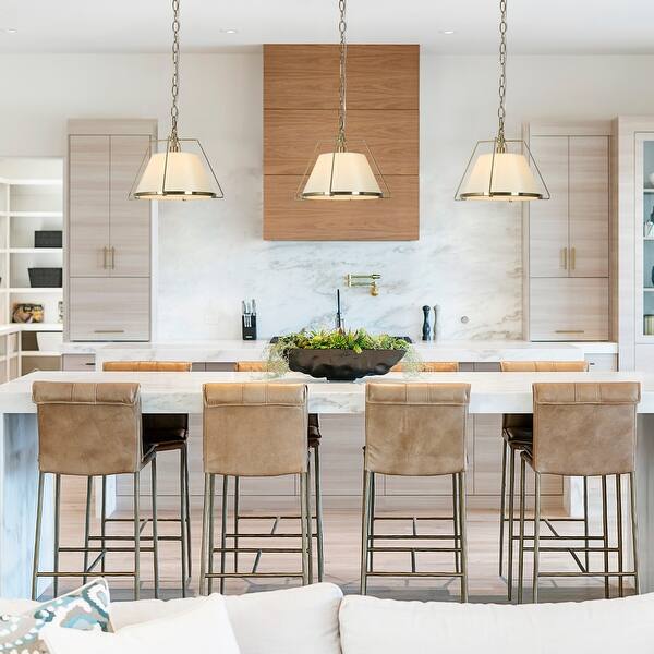 Malury Modern Brass Gold 12 inch Dome Pendant Metal Ceiling Light for ...