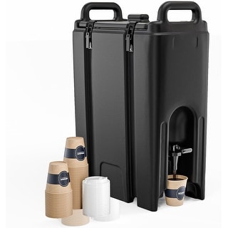 Insulated Beverage Dispenser, Ice And Hot Drink Server With Handles ...