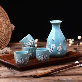5-Piece Snowflake Japanese Sake Pitcher Set (Service For 4) - Bed Bath ...
