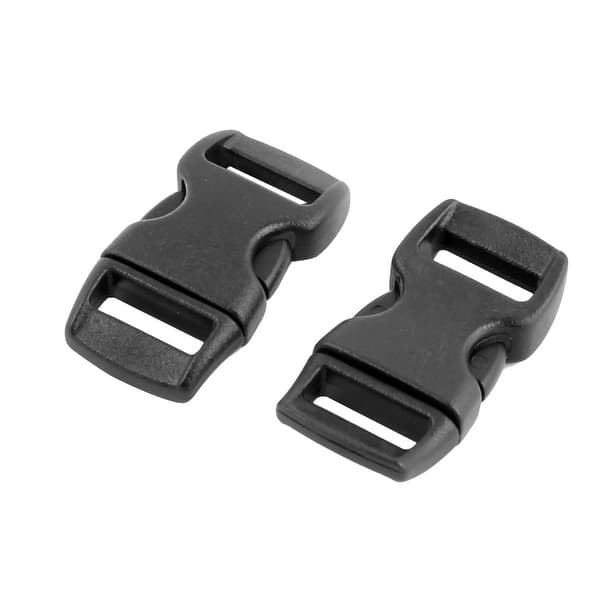 Side Quick Release Clasp Buckles Webbing Strap Black 12mm Width 20pcs ...