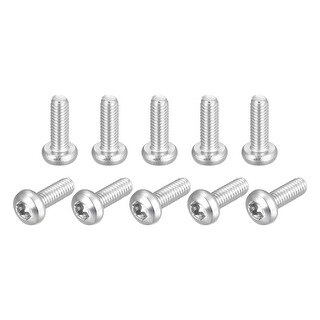 M4x16mm Torx Security Machine Screws, 10pcs 316 Stainless Steel Pan Head Screw - Silver - Bed ...