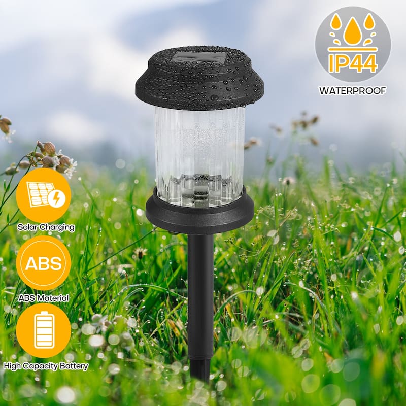 Solar Powered Integrated LED Garden pathway Light Pack(Set of 6) - On ...