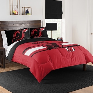 NHL Officially Licensed New Jersey Devils Comforter & Sham Set - Bed ...