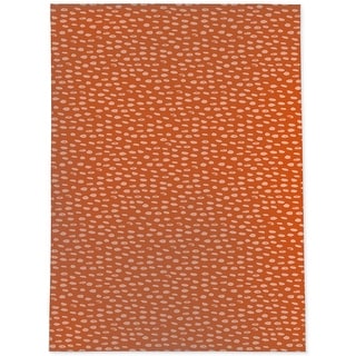 POLKA DOT ABSTRACT TERRACOTTA Area Rug By Kavka Designs - Bed Bath ...