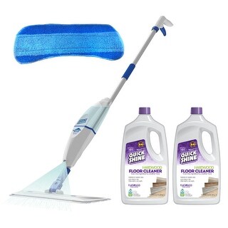 Quick Shine Hardwood Floor Cleaner and Spray Mop Bundle - Bed Bath ...