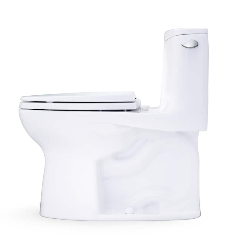 TOTO MS608114CEFRG Ultramax 1.28 GPF One Piece Elongated Toilet with ...
