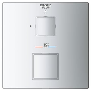 Grohe Grohtherm Single Function Thermostatic Valve Trim Only with - Bed ...