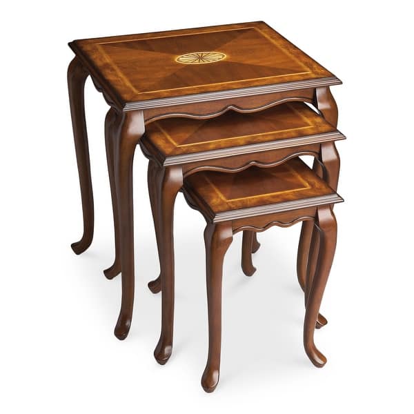 Butler Thatcher Olive Ash Burl Nest Of Tables - Bed Bath & Beyond ...
