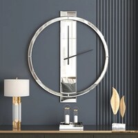 Glass Round Wall Clock 24 Inches - Bed Bath & Beyond - 37496486
