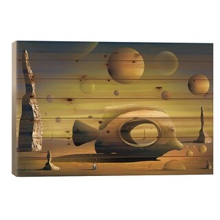 Paisagem com Peixe (Landscape With Fish) Print On Wood by Marcel Caram ...