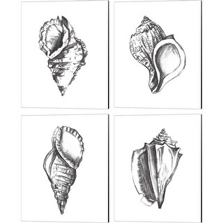 Ethan Harper 'Pop Shell Study' Canvas Art, Set of 4 - Bed Bath & Beyond ...