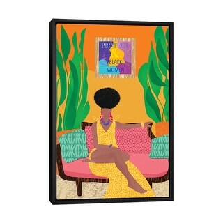 iCanvas "Protect Black Women" by Sagmoon Paper Co. Framed Canvas Print ...