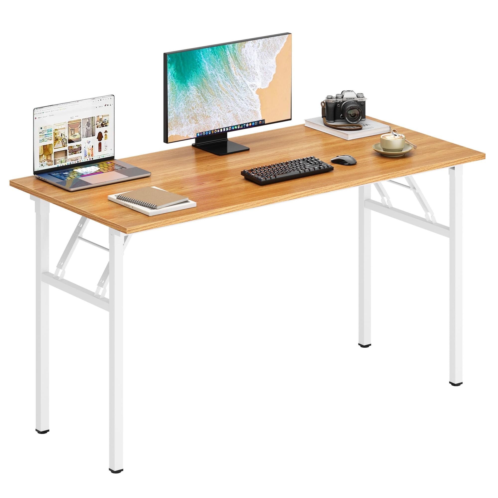 47" Folding Table Computer Desk Portable Table Activity Table ...