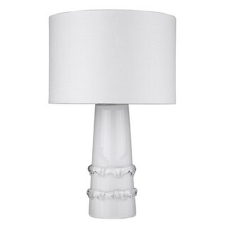 Trend Home 1-Light White Table Lamp - 6' x 7' - Bed Bath & Beyond ...
